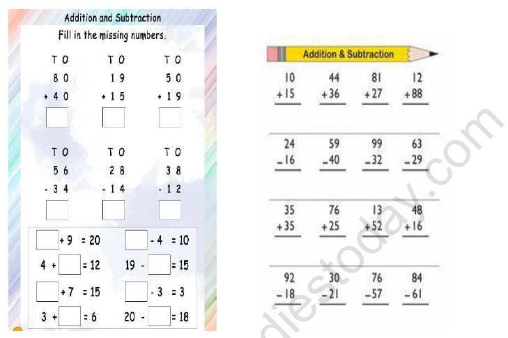 Kvs Class 2 Maths Worksheet Math Worksheet For Class 2 Part 2 